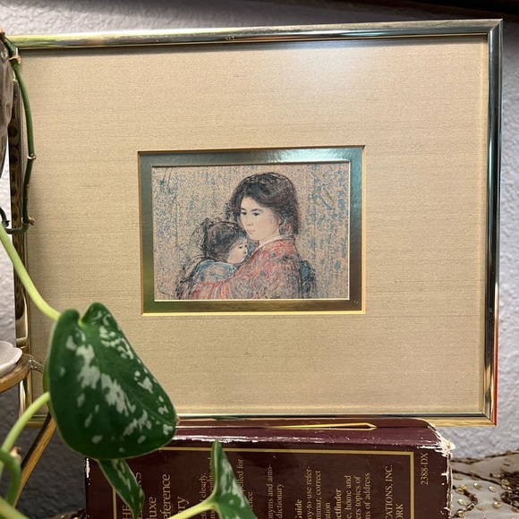 EDNA HIBEL | Art | Edna Hibel Lithograph Oil Japanese Mother And Baby ...